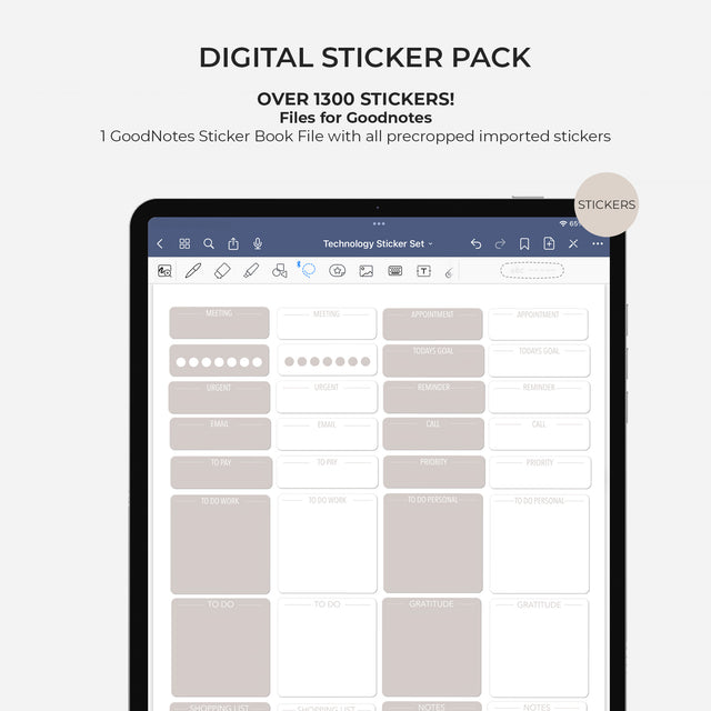 Digital Stickers Pack | Pepa Co Planners